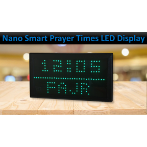 [N1] Nano Smart Prayer Times LED Display for Masjids, Offices & Homes